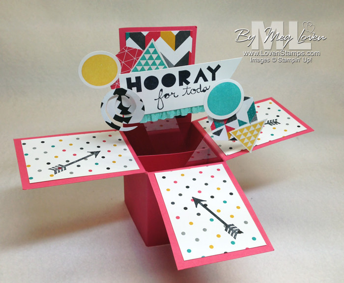 Geometrical The Kaleidoscope Trend Pop Up Box Card Idea LovenStamps