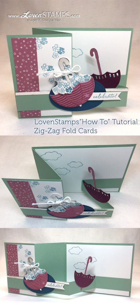 Umbrella of Flowers: How To Make A Zig Zag Pop-Up Card - LovenStamps