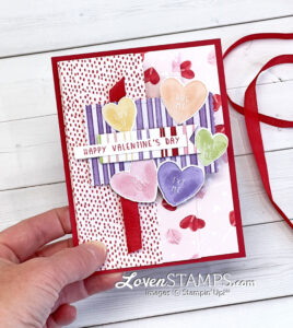 Sweet Talk with Conversation Hearts for a Fun Fold #DSPCardBase with ...