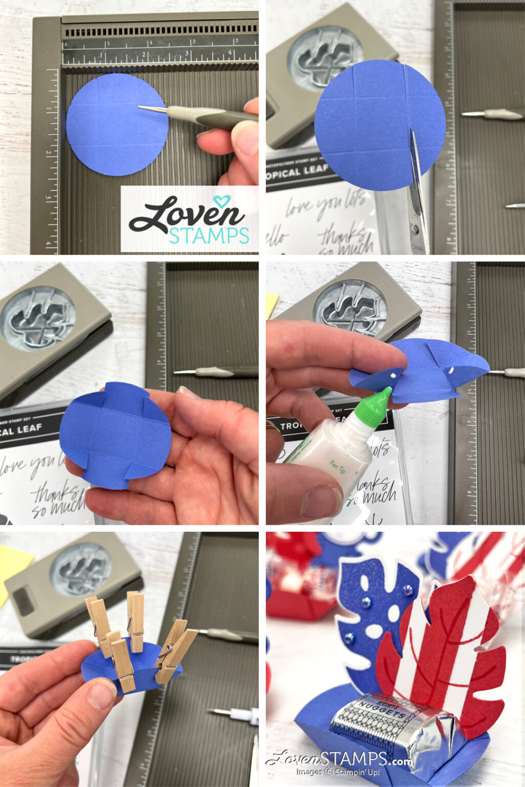 EASY Punched Tiny Treat Boats (4th of July Edition) with the Stampin ...