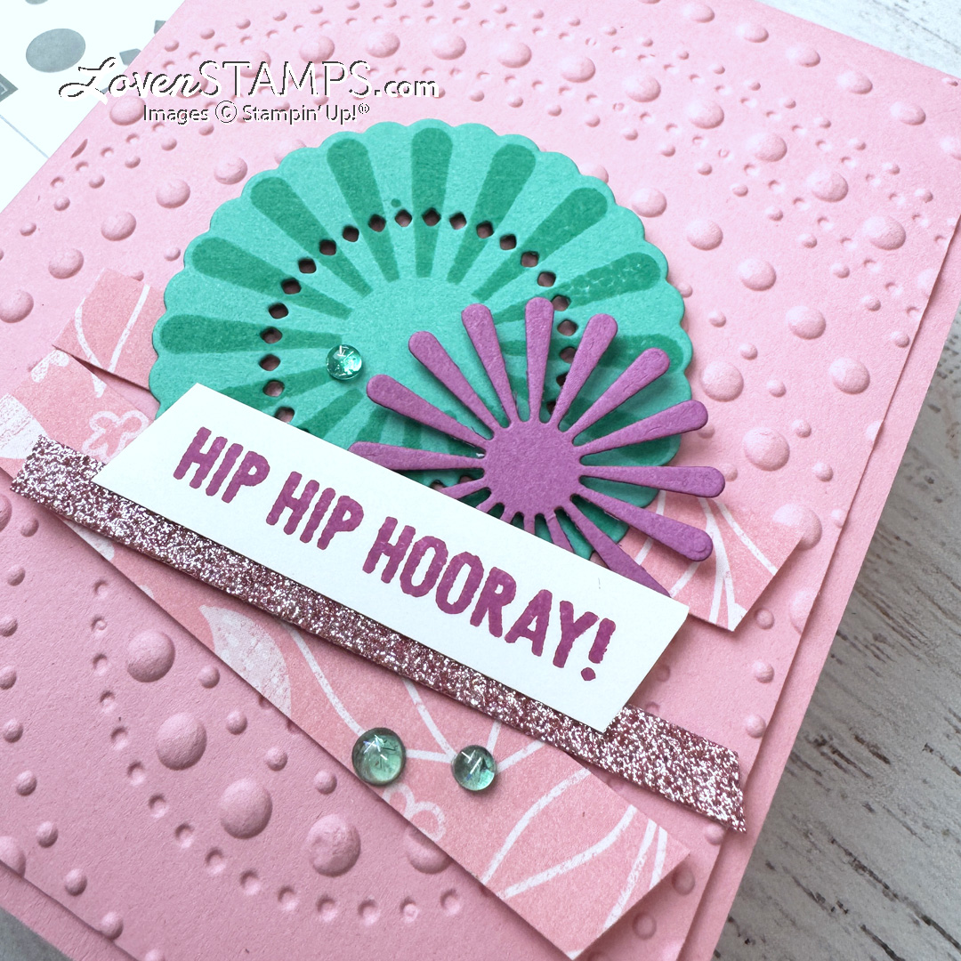 How to Collage with Round We Go with Stampin' Up!®'s Dotted Circles 3D Embossing Folder ...