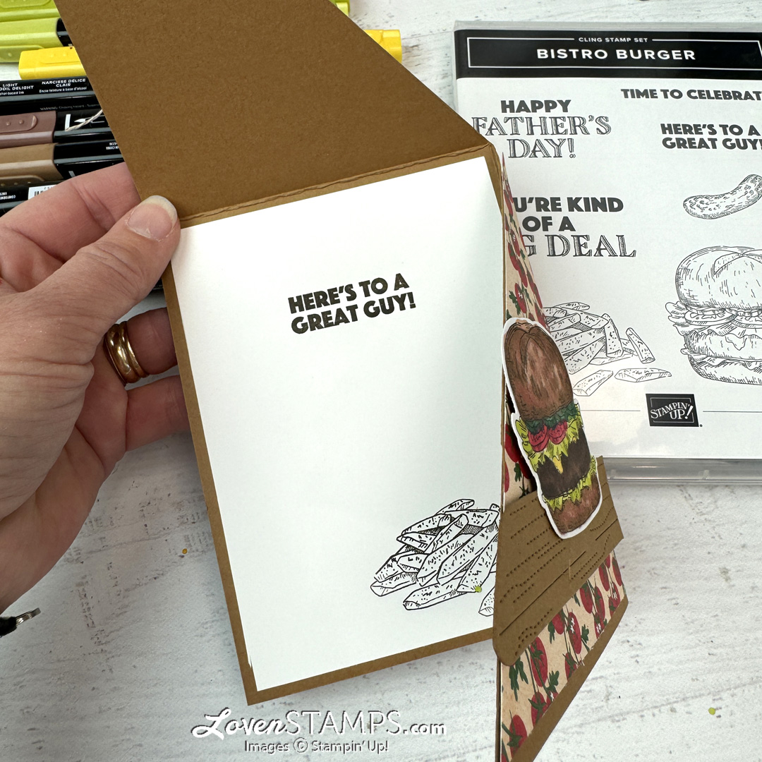 Fun Fold Diagonal Cut for Father's Day with Stampin' Up!®'s Bistro ...